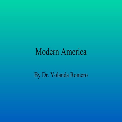 Modern America | PPT