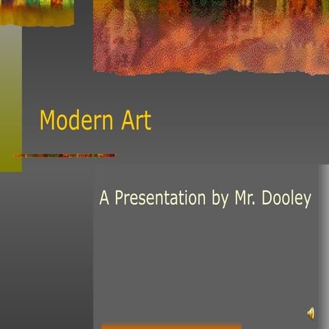 Modern Art 20 Slide Presentation | PPT