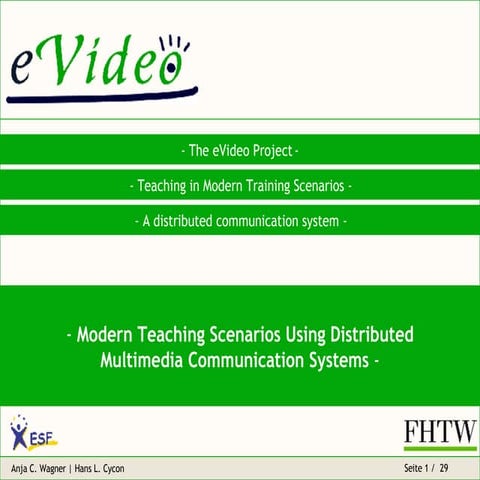 Modern Teaching Scenarios Using Distributed | PPT | Web Conferencing | Computer Software and ...