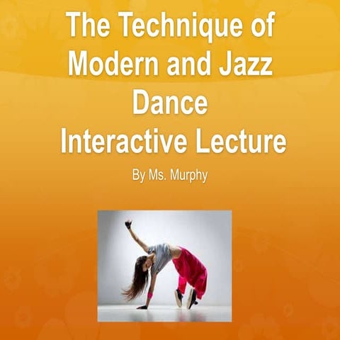 Modern and jazz lesson 1 | PPTX