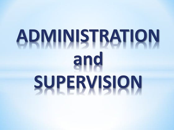 Functions and principles of school administration | PPT | Professional ...