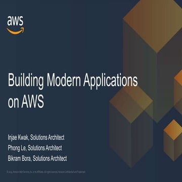 Building Modern Applications on AWS | PPT