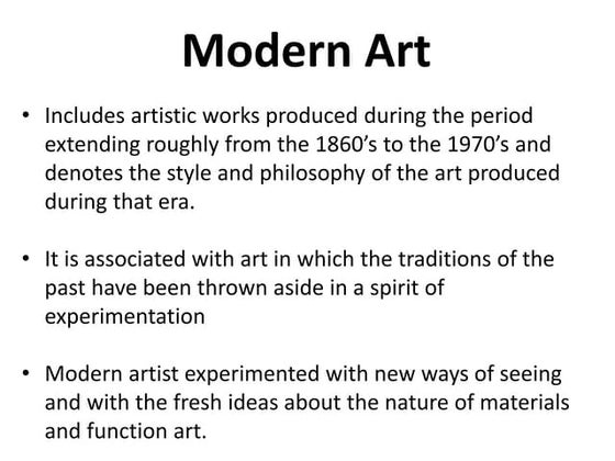 Modern art movements | PPT