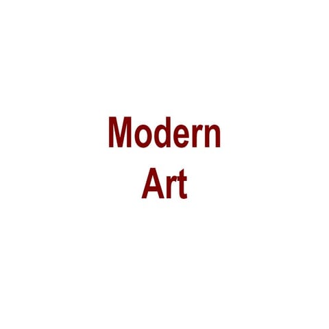 Modern Art | PPT