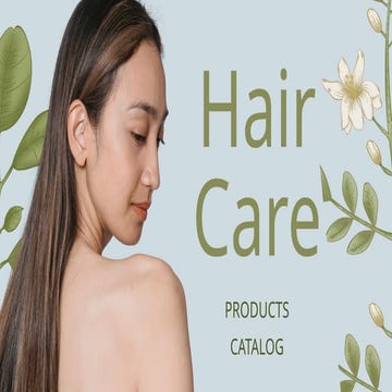 Modern Botanical Floral Hair Care Products Catalog.pptx