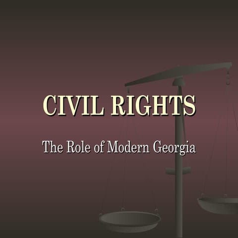 Modern civil rights | PPT