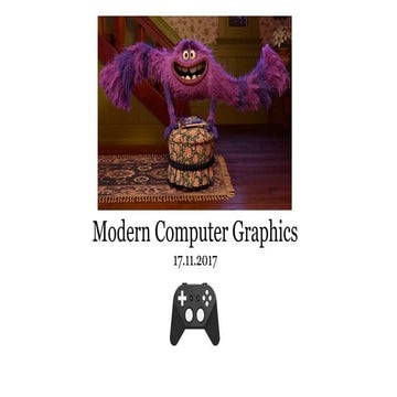 Modern computer graphics (17.11) | PPTX | Graphics Software | Computer ...