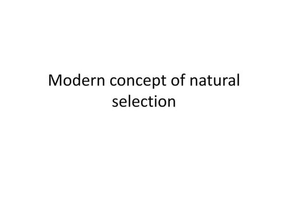 Natural Selection and its types | PDF