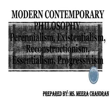 MODERN CONTEMPORARY PHILOSOPHY, V SEMESTER, BSC NURSING.pptx