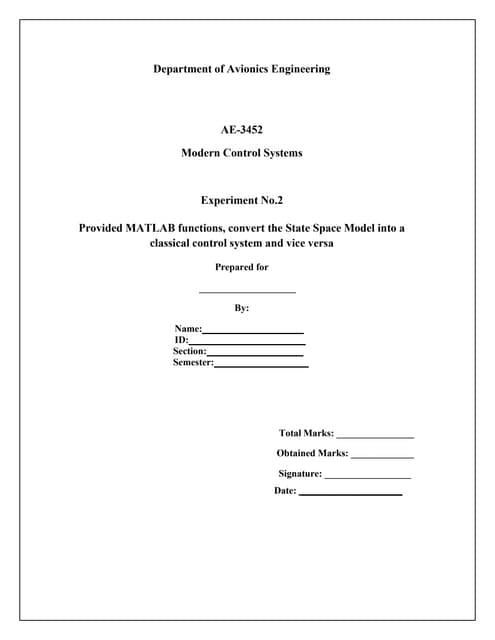 MATLAB Final Project | PDF