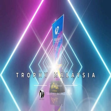 Modern Crystal Trophies with Rainbow Star at Trophy-World Malaysia ...