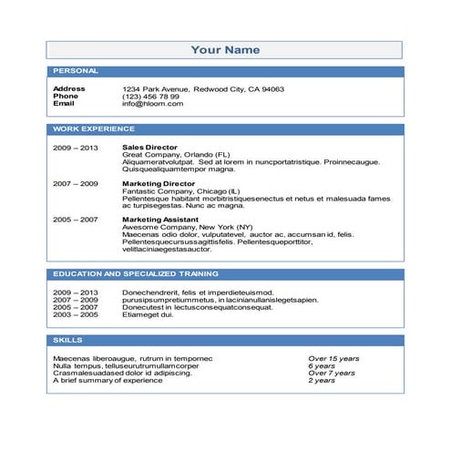 Modern CV template 02 | PDF