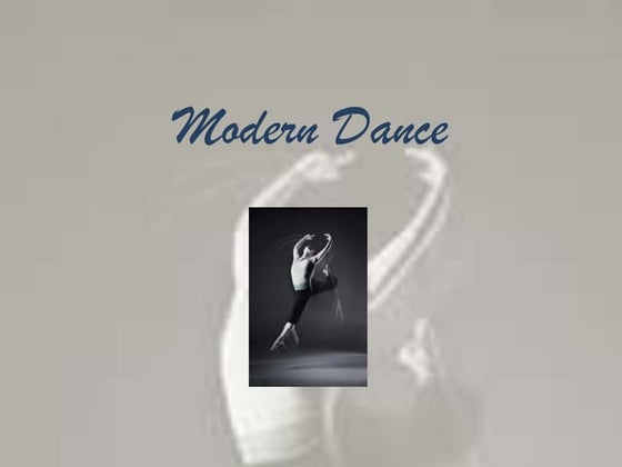 Modern and Contemporary dance | PPTX