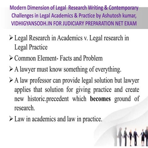 Modern dimensions of legal research | PPTX