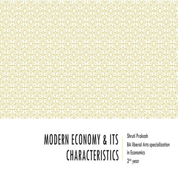 Modern economy & its characteristics.pptx