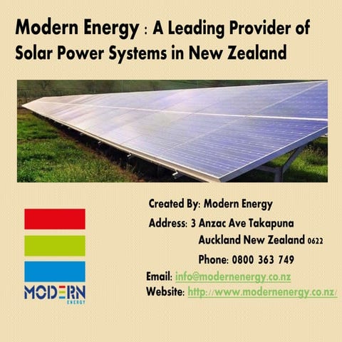 Modern Energy - Solar Power Systems NZ | PPTX