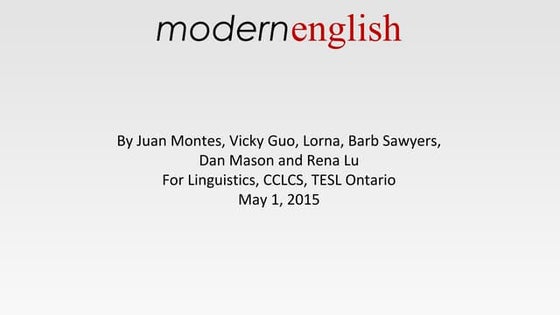 Early modern english | PPT
