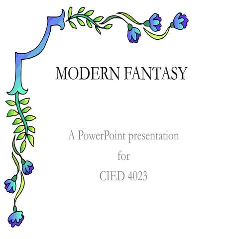 Modern Fantasy | PPTX