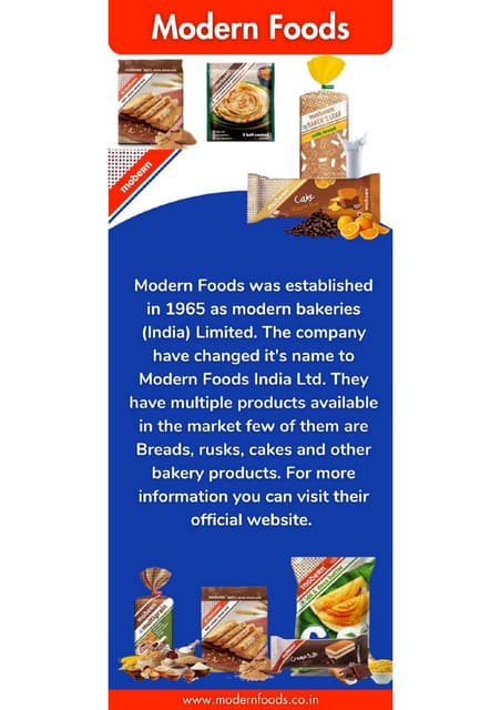 Oats Honey Bread by Modern Foods, get more info | PDF