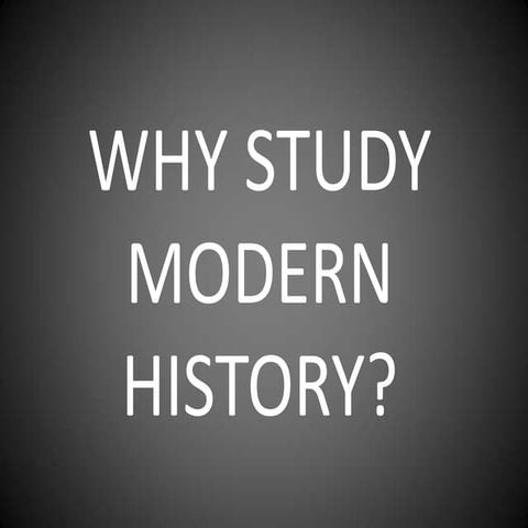 Modern History | PPTX