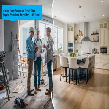 Modern Home Renovation Trends That Require Professional Know-How — 10 ...
