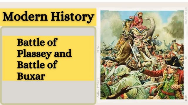 Battle of Plassey | PPTX
