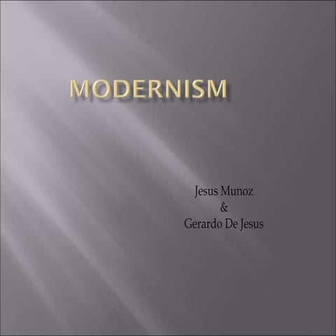 Modernism | PPTX