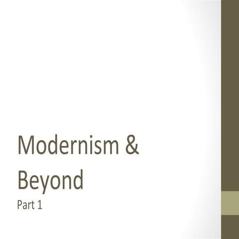 Modernism | PPT