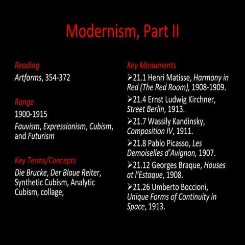 Modernism 2 | PPT