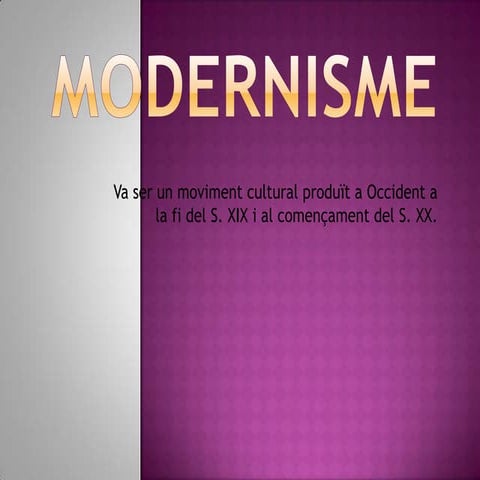 Modernisme | PPT
