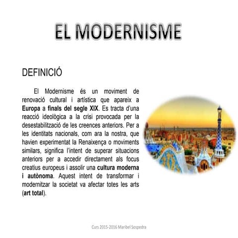 Modernisme | PPTX