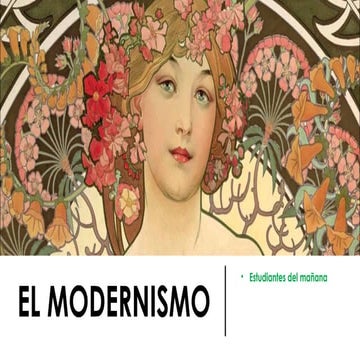 EL MODERNISMO, MOVIMIENTO LITERARIO DEL ARTE ELEGANTE.pptx