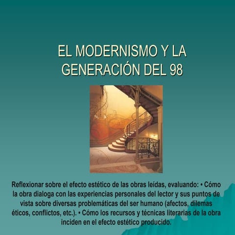 Modernismo Y GeneraciÓn 98 Ppt