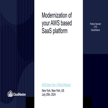 Modernization Of Your Aws Based Saas Platform Ppt 