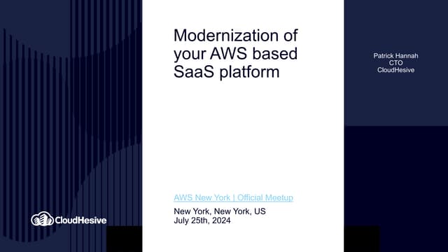 Modernization Of Your Aws Based Saas Platform Ppt