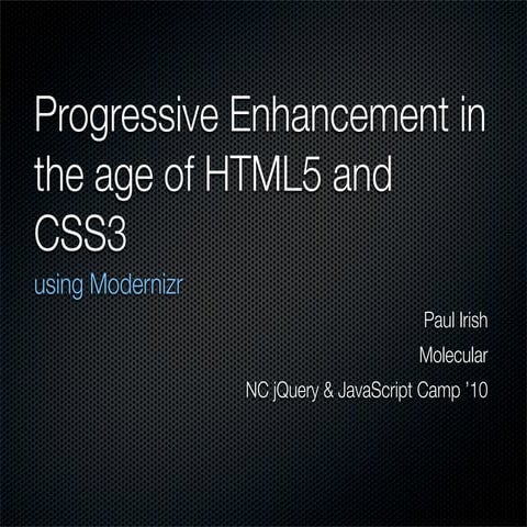 Modernizr Detecting Html5 And Css3 Support Ppt 1069