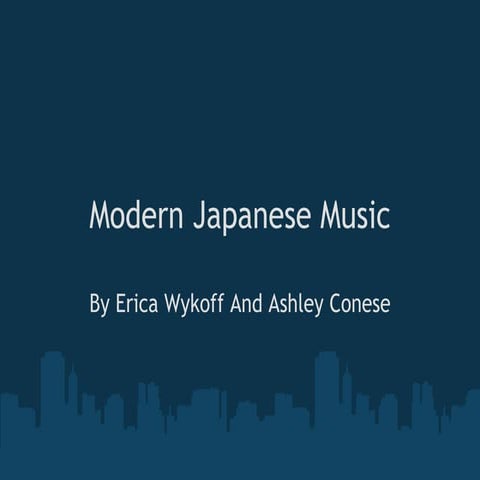 Modern Japanese Music | PPT
