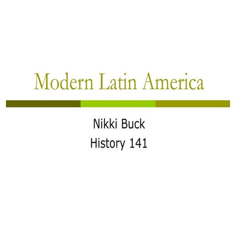Modern latin america | PPTX