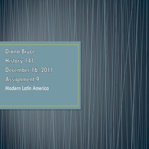 Modern latin america | PPT