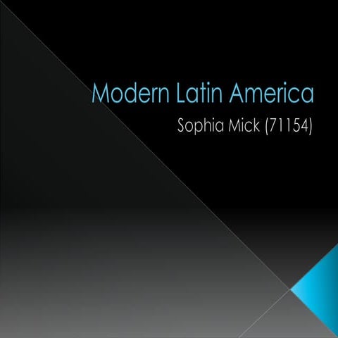 Modern Latin America | PPTX