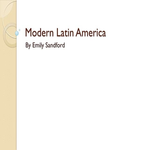 Modern latin america | PPT