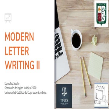 Modern letter writing- part II | PPT