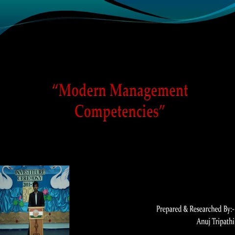 Modern Management Competencies | PPT | Executive Leadership ...