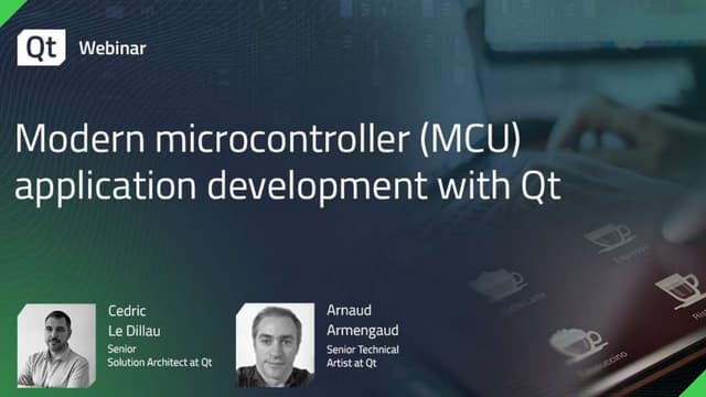 Modern Microcontroller Mcu Application Development With Qt Ppt