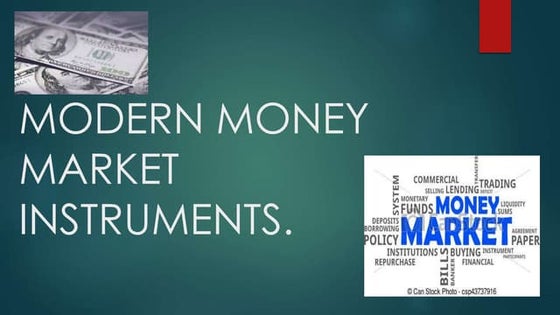 Money market Instrument | PPT