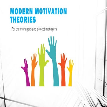 Modern Motivation and Employee Engagement Theories | PPT