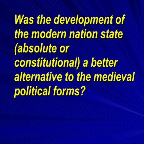 Modern nationstate | PPT