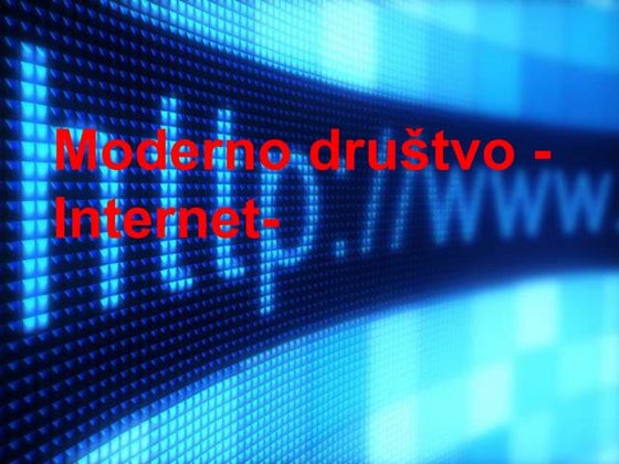 Uticaj Informaciono-komunikacionih tehnologija na drustvo | PPTX