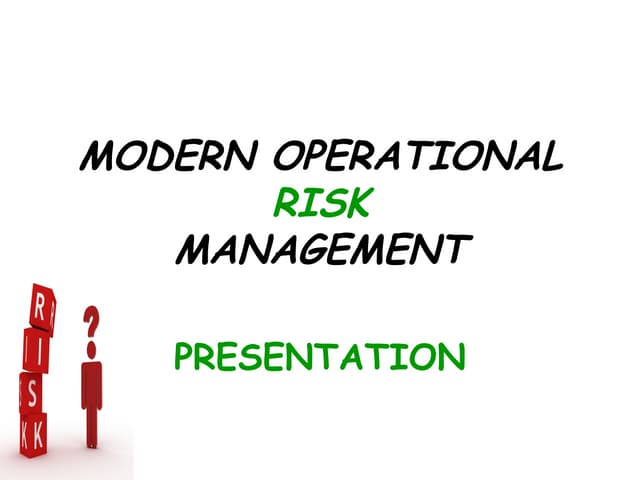 Operational risk ppt | PPTX