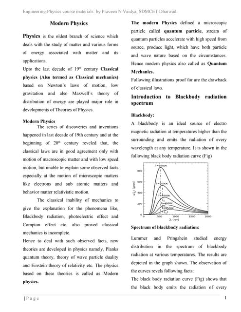 Quantum mechanics for Engineering Students | DOC | Physics | Science